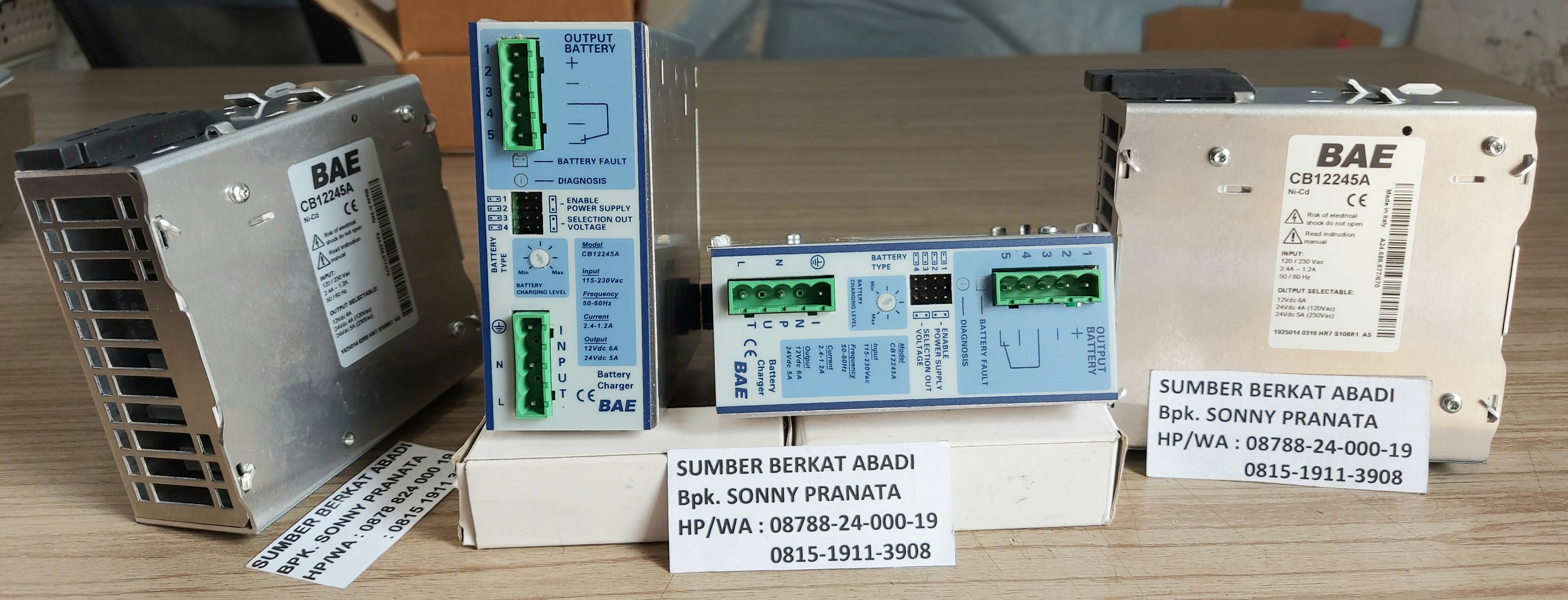 Jual Battery Charger BAE CB12245A Dual Output 12V 24V 5A 1P oleh Sumber ...
