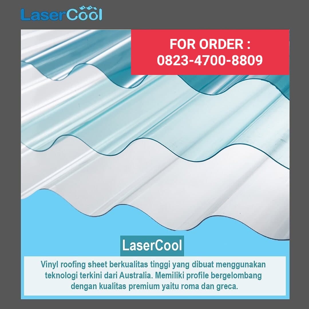 Jual ATAP TRANSPARAN UPVC LASERCOOL MURAH TERJAMIN oleh PT. Kaltim Jaya ...