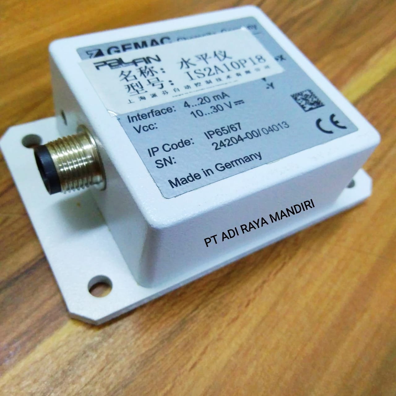 Jual GEMAC INCLINOMETER SENSOR PR-24001-00 oleh PT. ADI RAYA MANDIRI