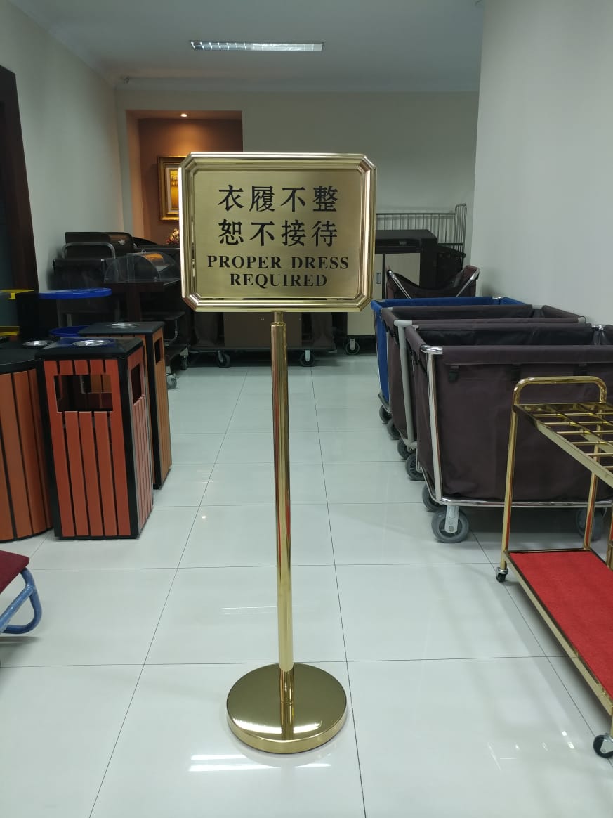 Jual SIGNAGE STANDING INFO / TIANG INFO oleh PT. Yanmaris Mitra Sarana
