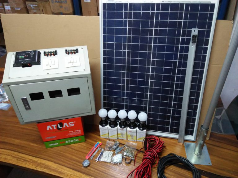 Jual PLTS Solar Home Sistem 50 WP oleh Krisna Mandiri Utama