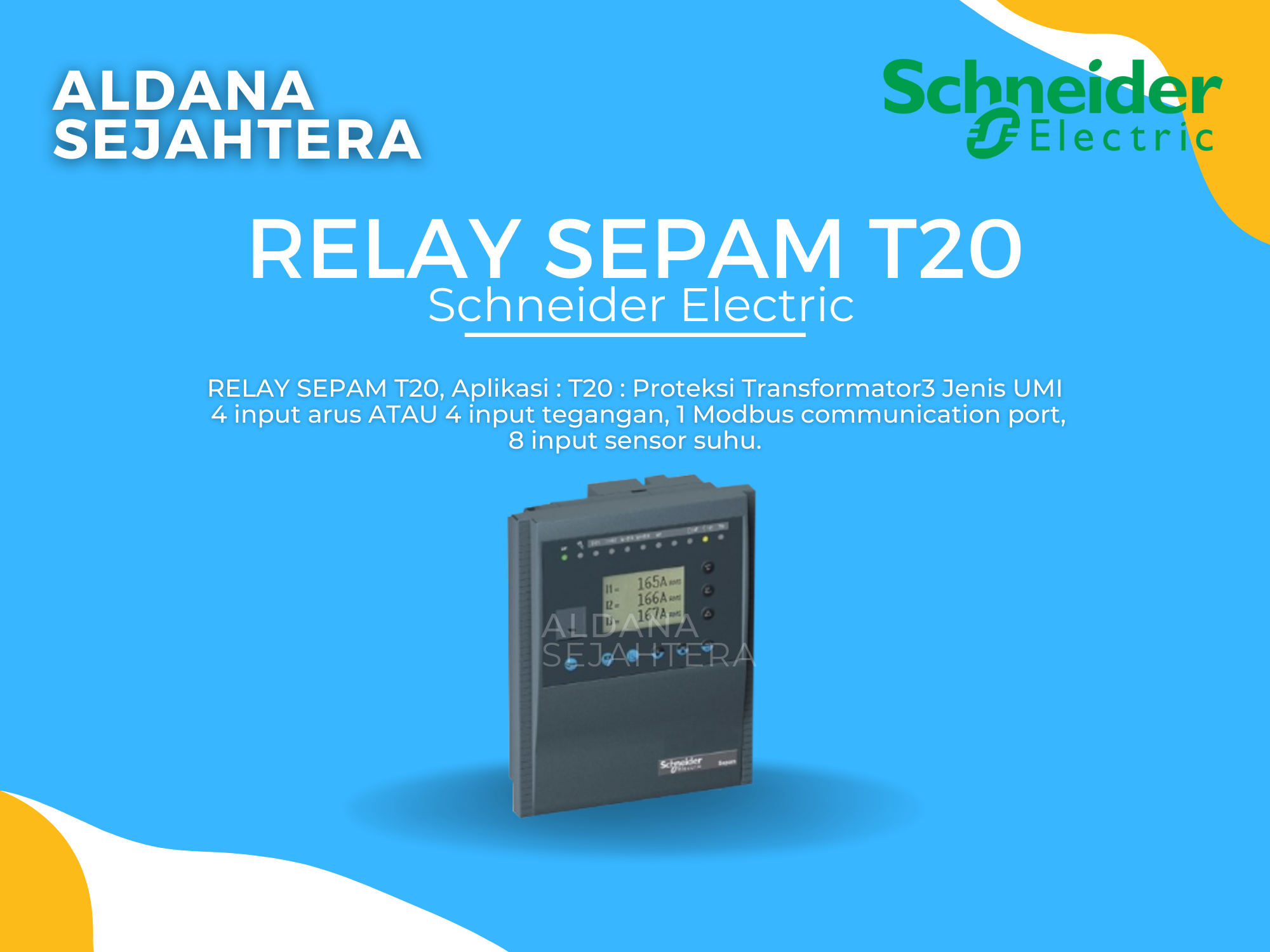 Jual RELAY SEPAM T20 SCHNEIDER ELECTRIC oleh CV. ALDANA SEJAHTERA