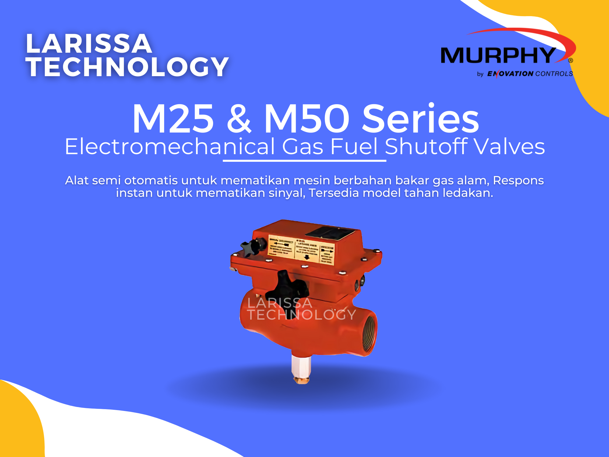 Jual M25 & M50 Series Electromechanical Gas Fuel Shutoff Valves ...
