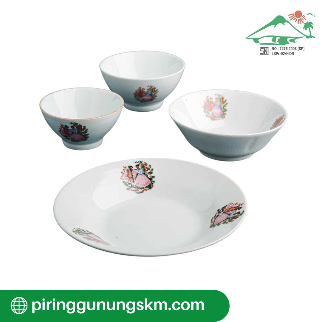 Jual MANGKOK DAN PIRING KERAMIK NYONYA 6339 series CAP GUNUNG oleh UD ...
