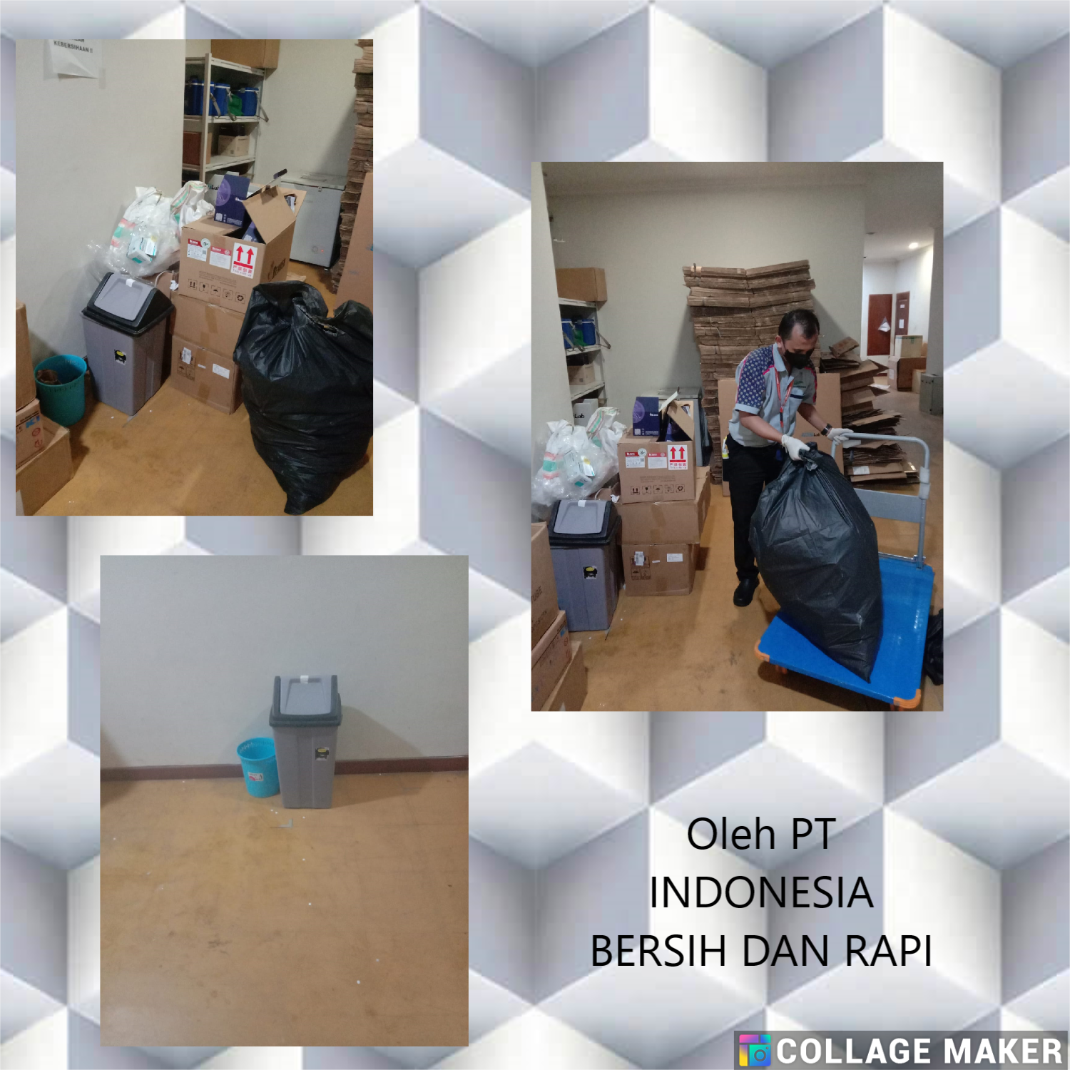 Jual Cleaning service Progress take out sampah lantai 2 luar ruangan ...