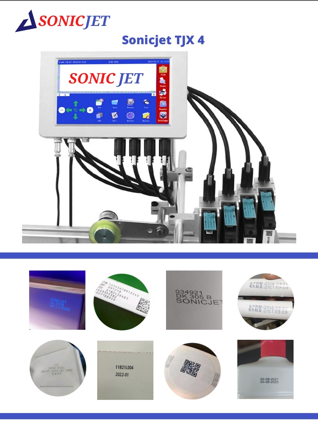 Jual Mesin Inkjet Printing TIJ Sonicjet Type TJX-4 oleh PT. MAPLESONIC ...