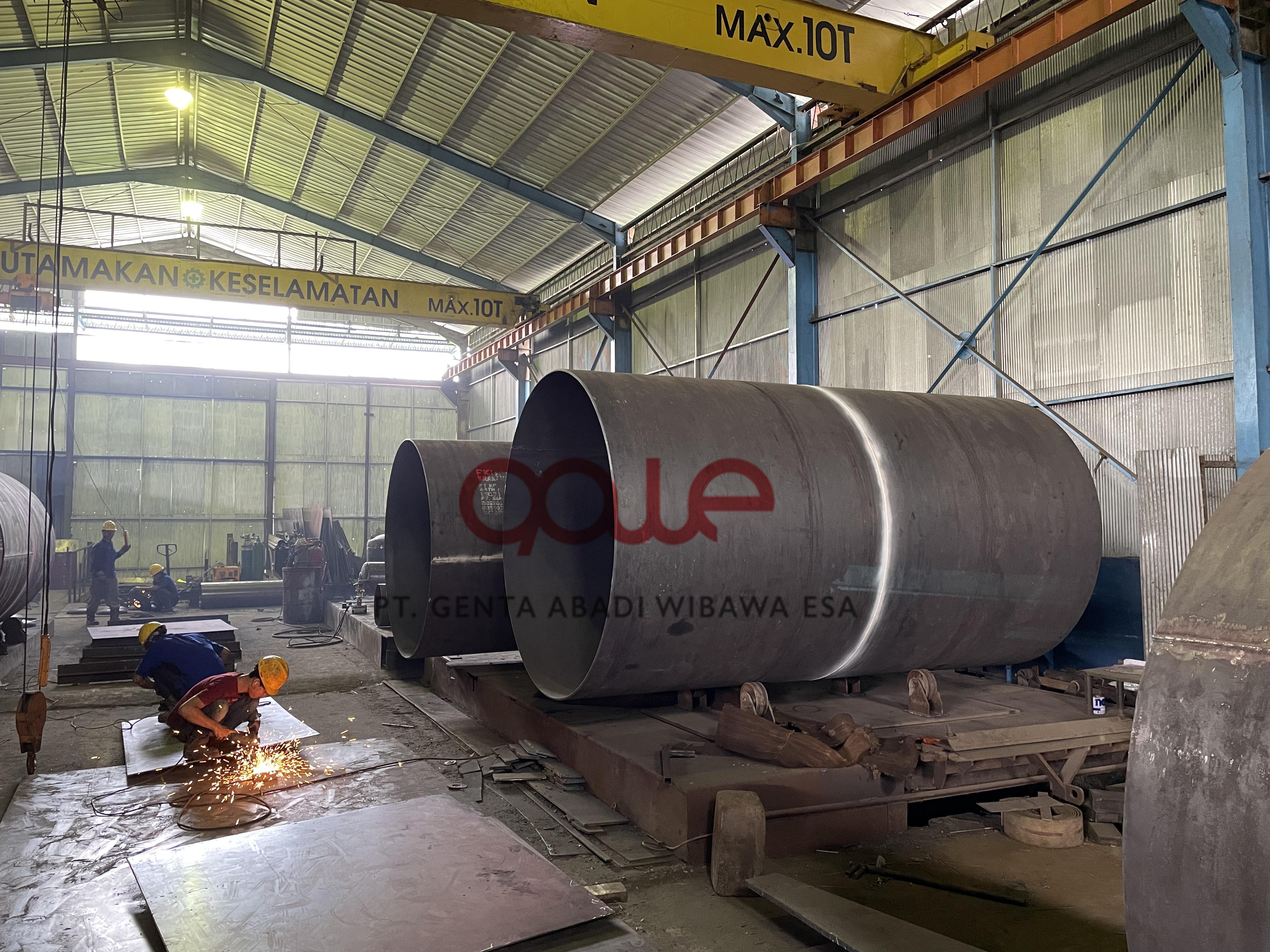 jasa fabrikasi bending roll pipa besi, jasa bending roll plat oleh PT ...