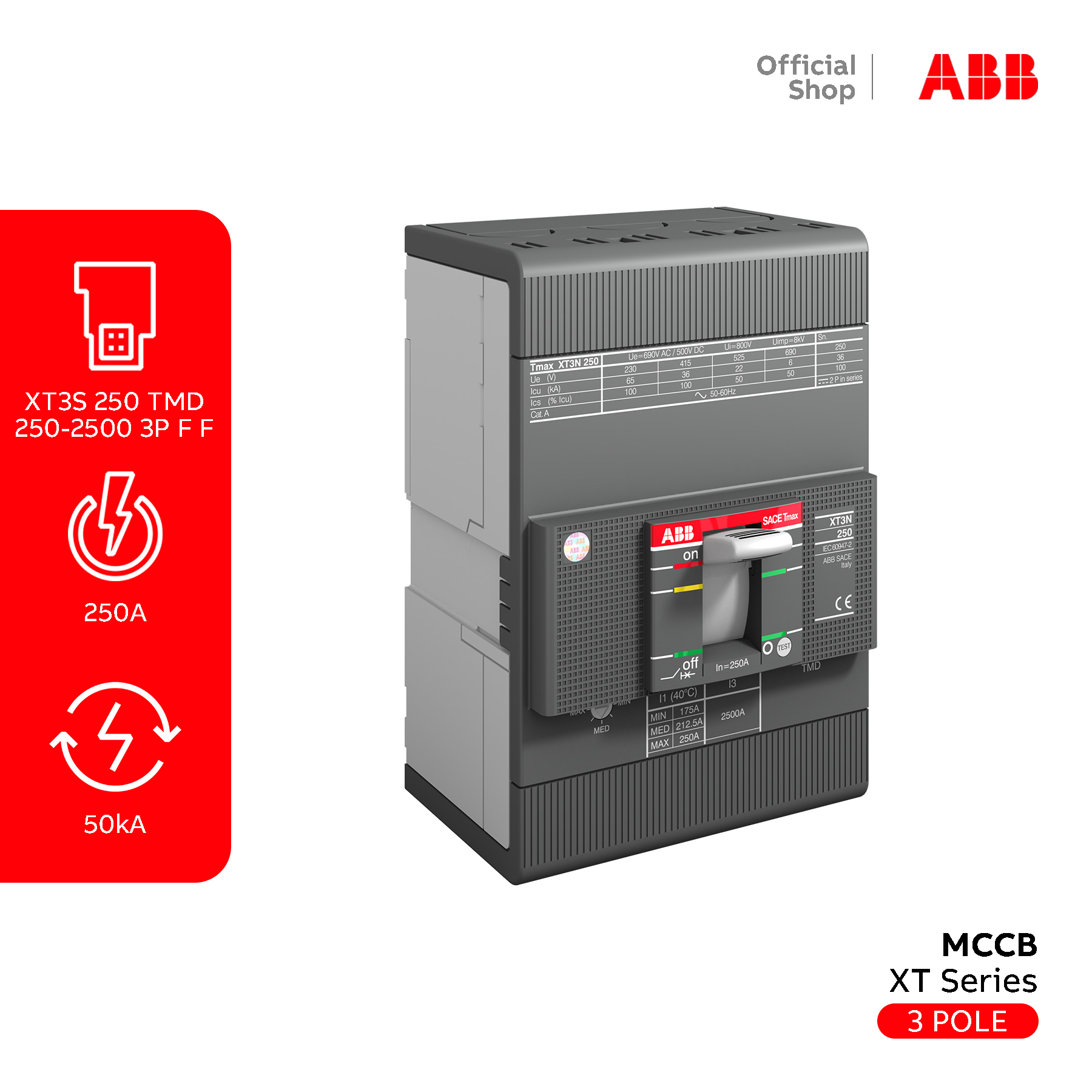 Jual XT3S 250 TMD 250-2500 3P F F 1SDA068221R1 oleh PT. JE Indonesia ...