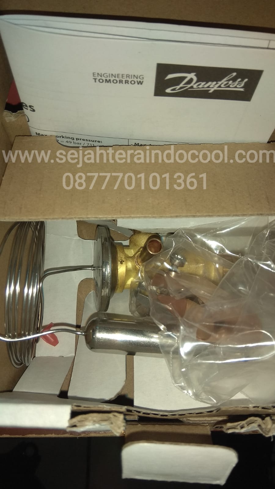 Jual Expansion Valve Danfoss TGE 6.5/10TR 067N3155/R410/R32 oleh ...