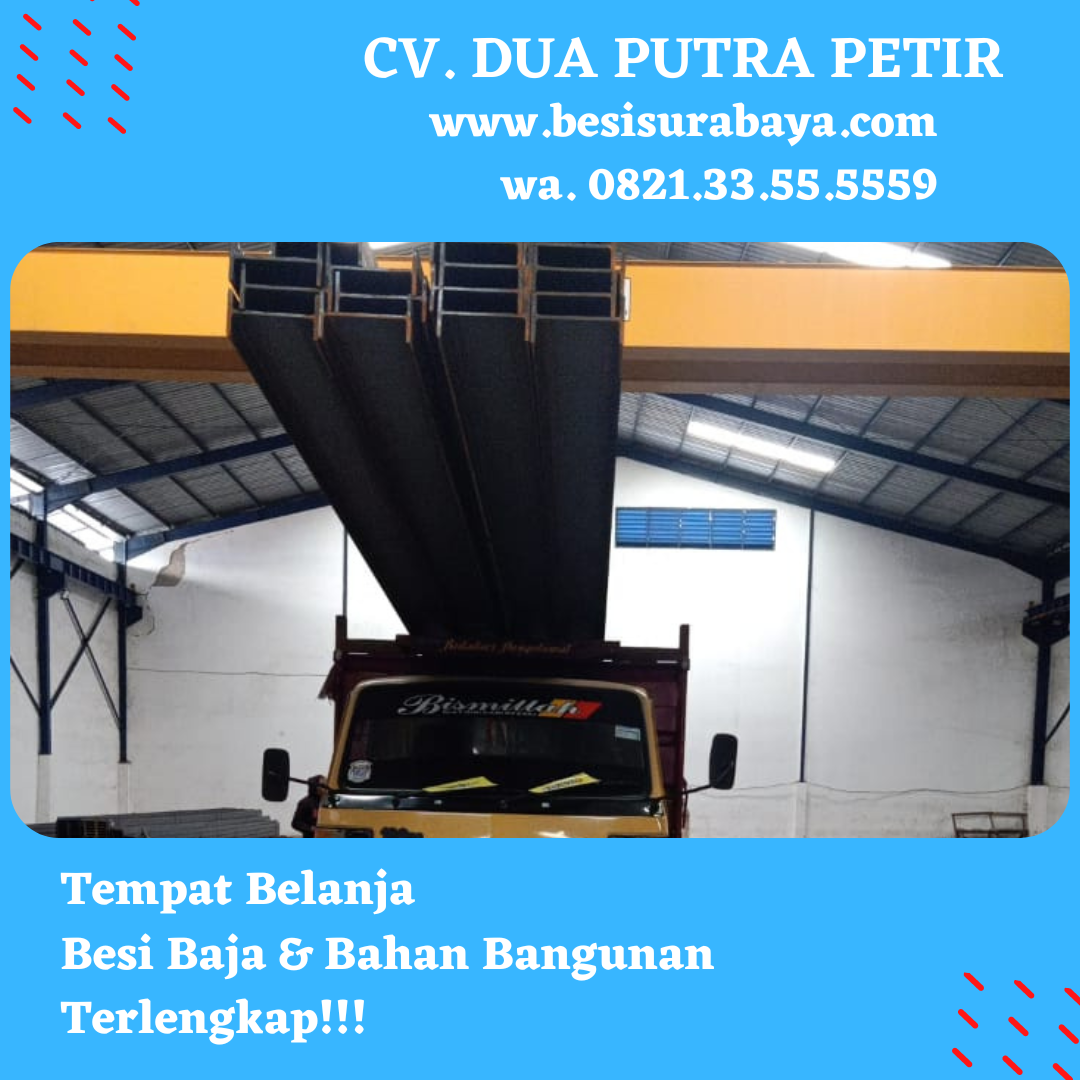 Jual Besi WF Beam 150 x 75 x 5 x 7mm x 12m oleh CV. Dua Putra Petir