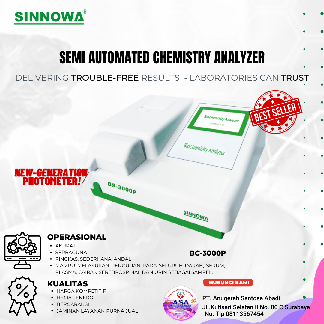 Jual PHOTOMETER SINNOWA BS 3000P oleh PT. Anugerah Santosa Abadi