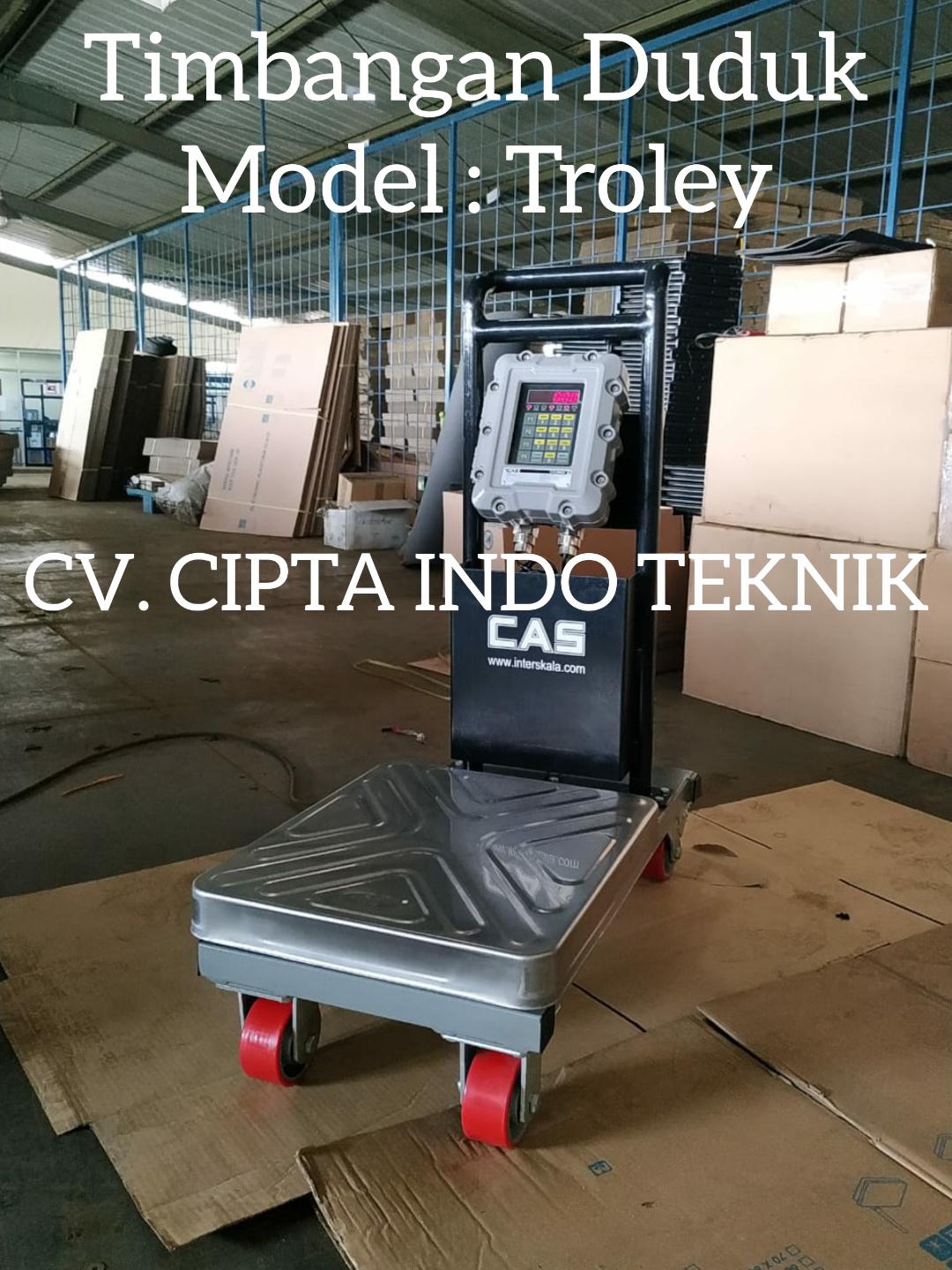 Jual Timbangan Barang Lantai Hybrid 500 Kg Pakai Roda oleh CV. Cipta ...