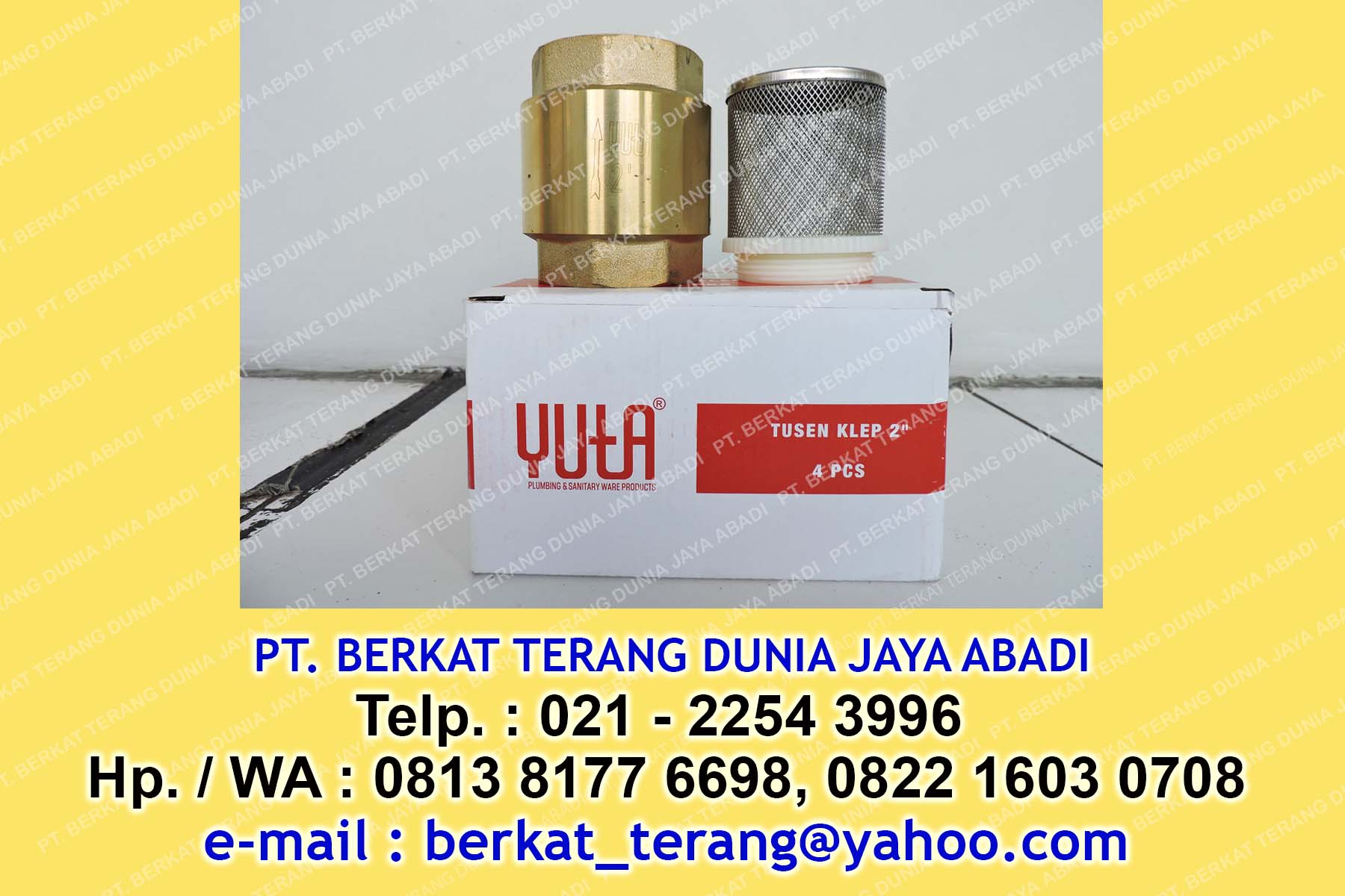 Jual Foot Valve Size 2 inch drat bahan kuningan dan filter 304 merk ...
