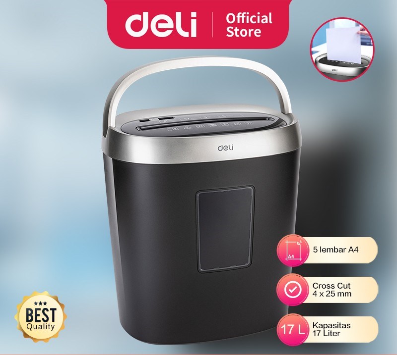 Jual DELI Paper Shredder E9929 oleh PT. Trikomindo Kharis Utama