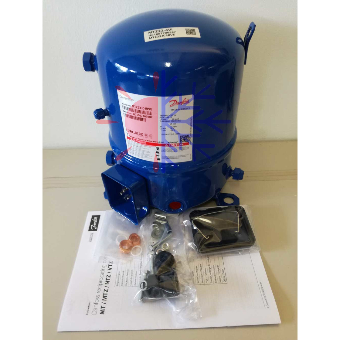 Jual Compressor Maneurop Danfoss MTZ22JC4BVE oleh Sejahtera Indocool