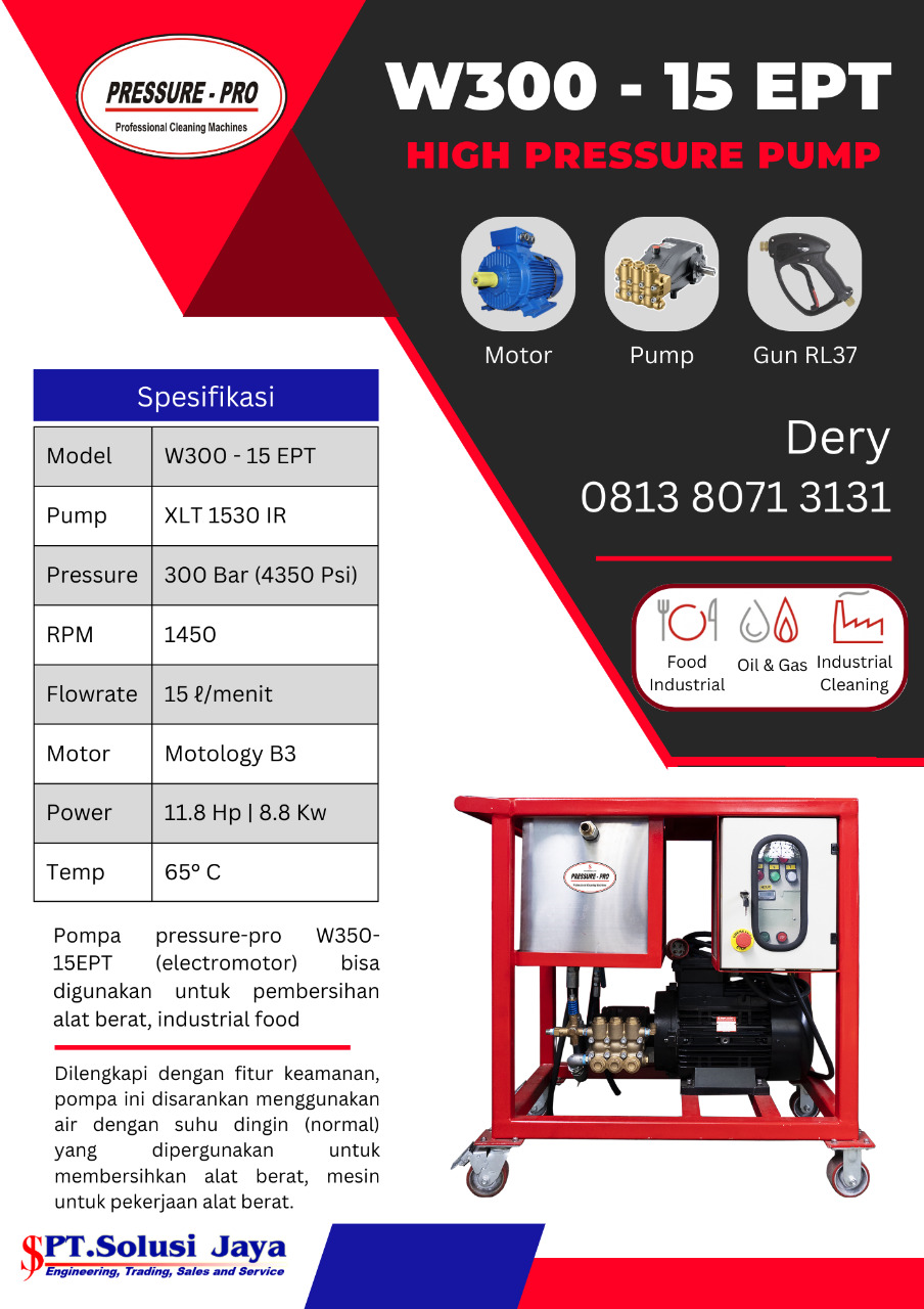 Jual POMPA ITALY TEKANAN 300 BAR HAWK PUMP WATER BLASTER oleh PT ...