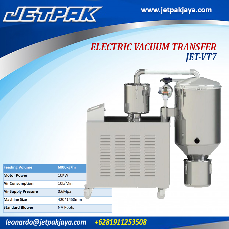 Jual Electric Vacuum Transfer JET-VT7 oleh PT. Jetpak Mandiri Jaya