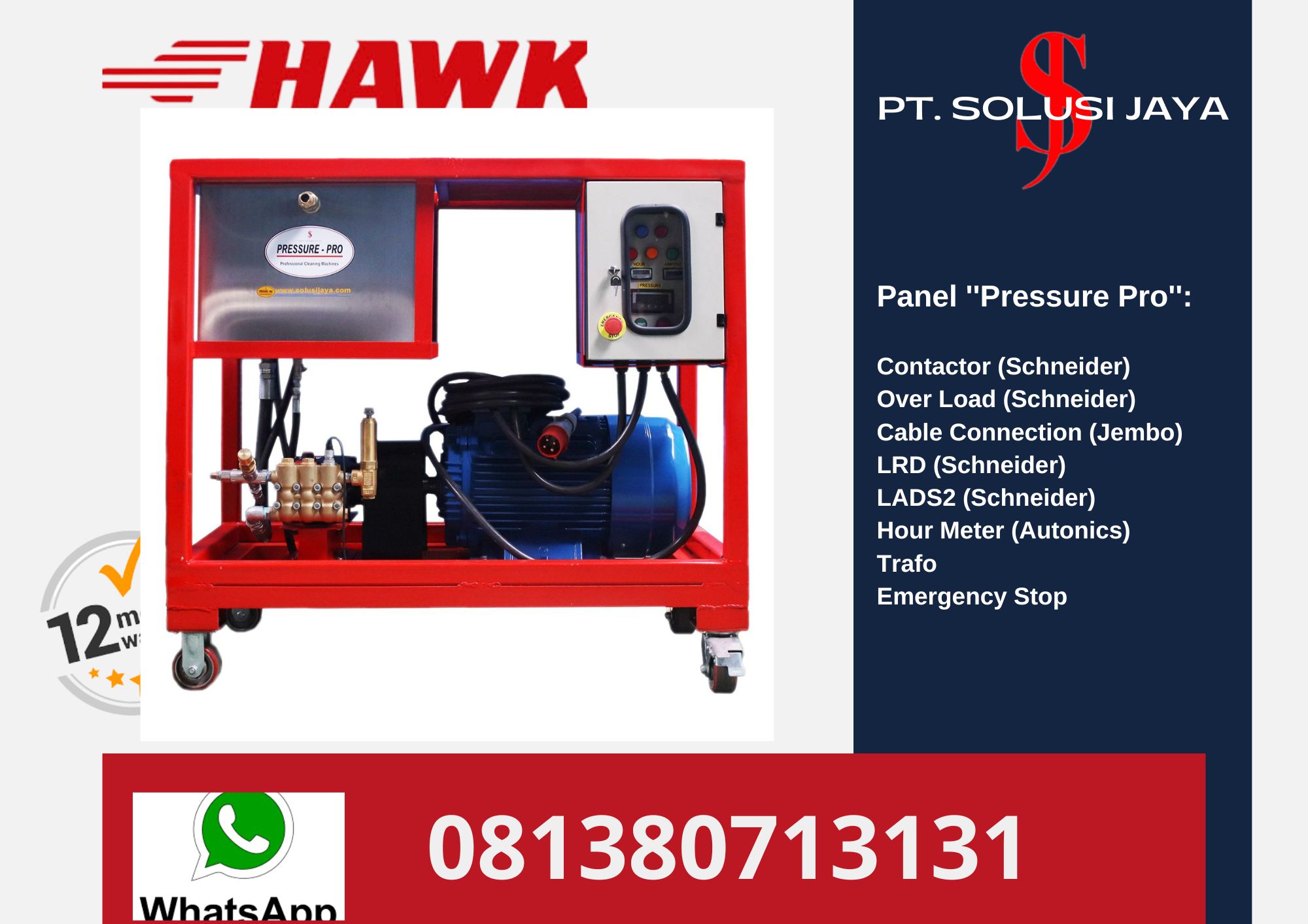 Jual HYDROTEST TEKANAN POMPA 500 BAR KAPASITAS 21 LITER/M oleh PT ...