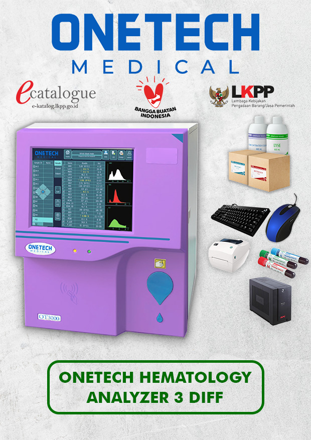 Jual ONETECH Hematology Analyzer 3 Diff + Printer + Control + UPS oleh ...