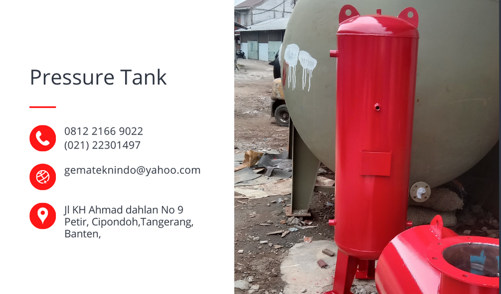 Jual PRESSURE TANK 4000 liter oleh PT. Gema Teknindo Perkasa