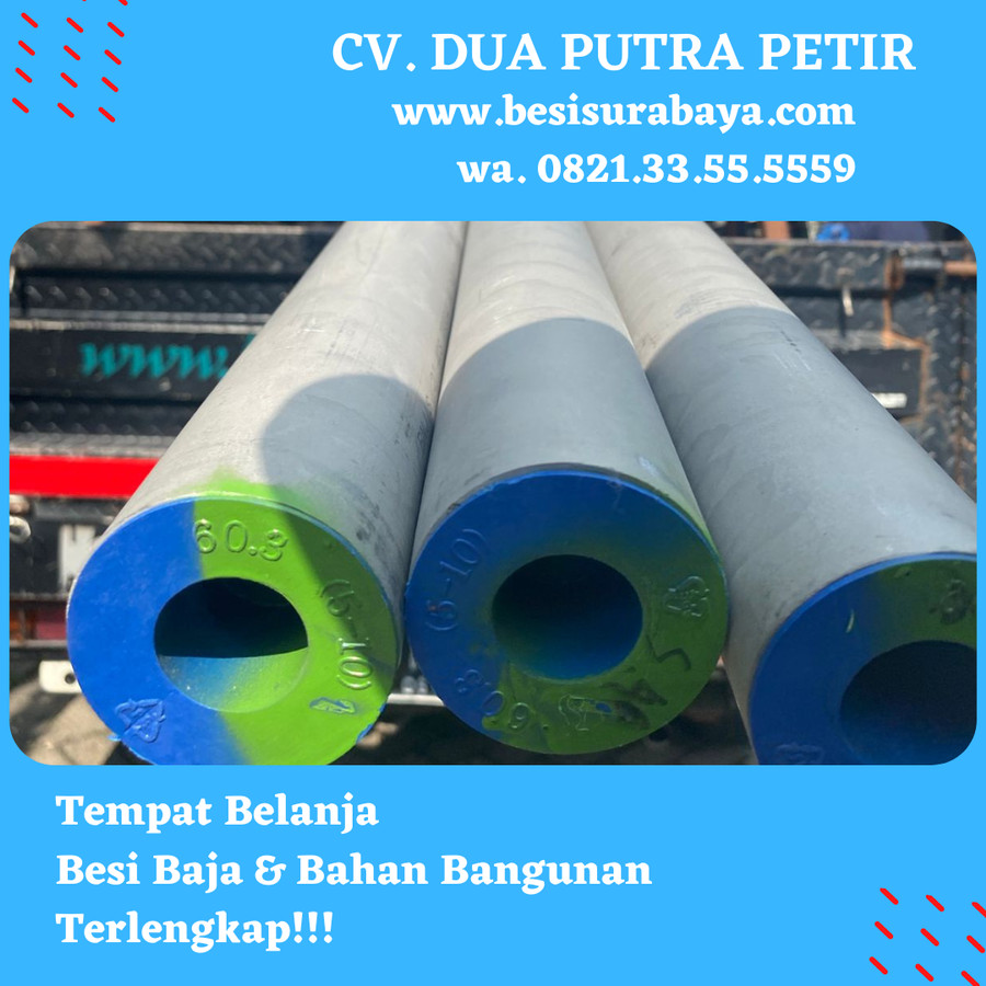 Supplier Pipa Besi Seamless 2 inch SUS304 SCH 40 panjang 6m oleh CV ...