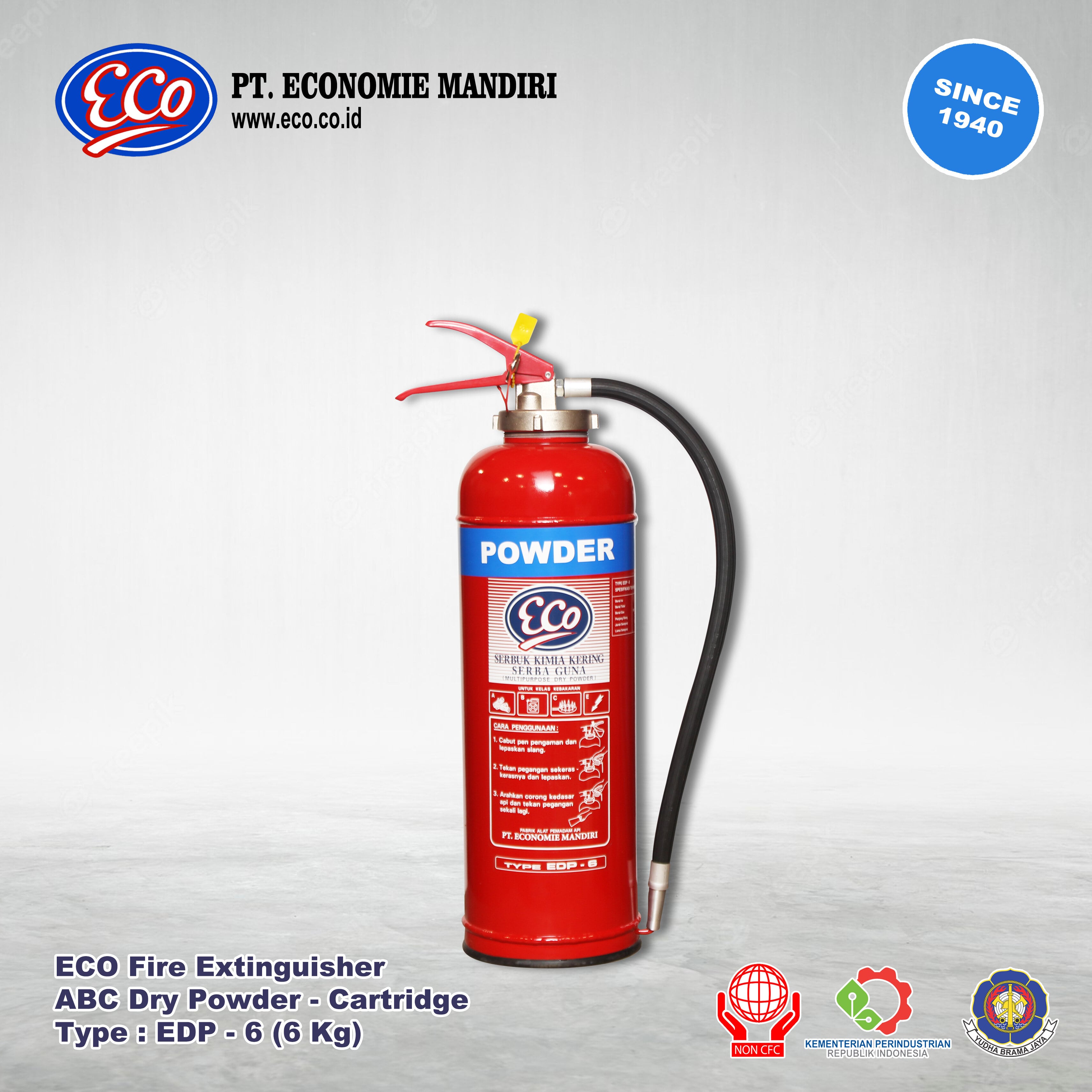 Jual APAR ECO 6KG (CARTRDIGE) - ABC Dry Powder TYPE EDP-6 oleh PT ...