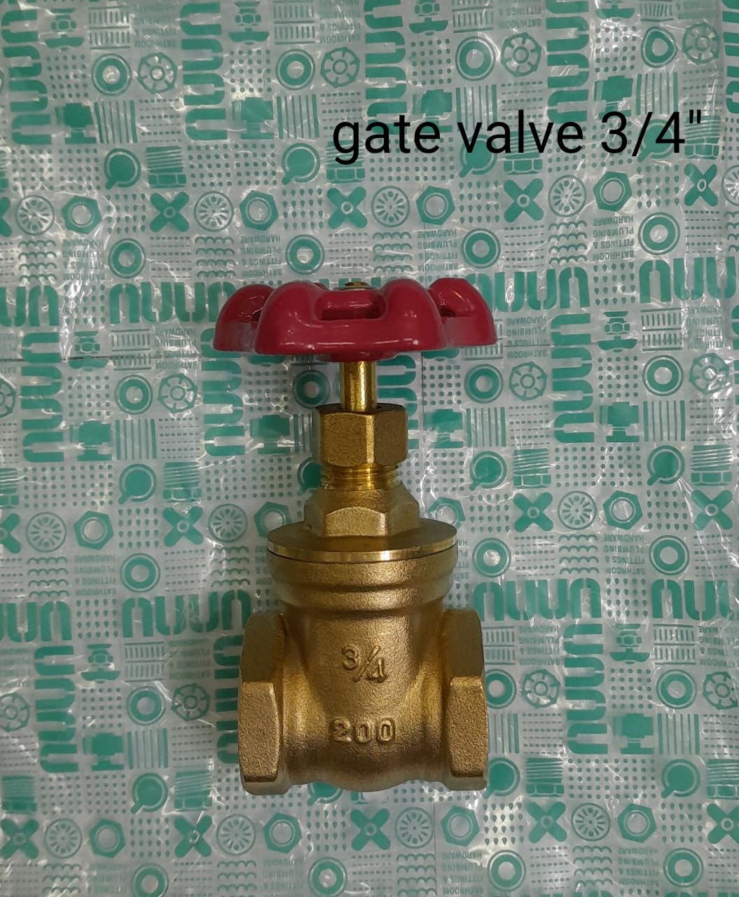 Jual Gate Valve / Stop Kran Bahan Kuningan / Brass 3/4 inch merk Unnu ...