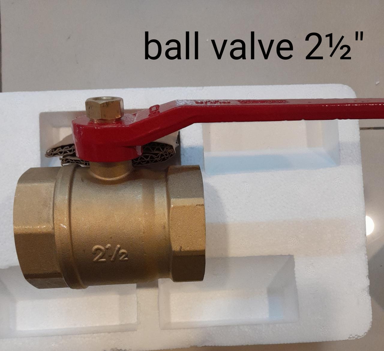Jual Ball Valve / Stop Kran Bahan Kuningan / Brass 2 1/2 inch merk Unnu ...