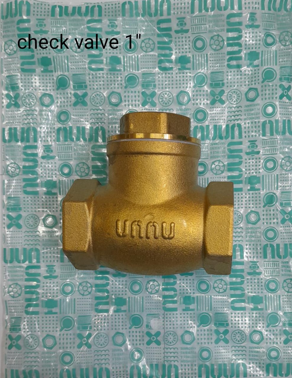 Jual Check Valve / Stop Kran Bahan Kuningan / Brass 1 inch merk Unnu ...