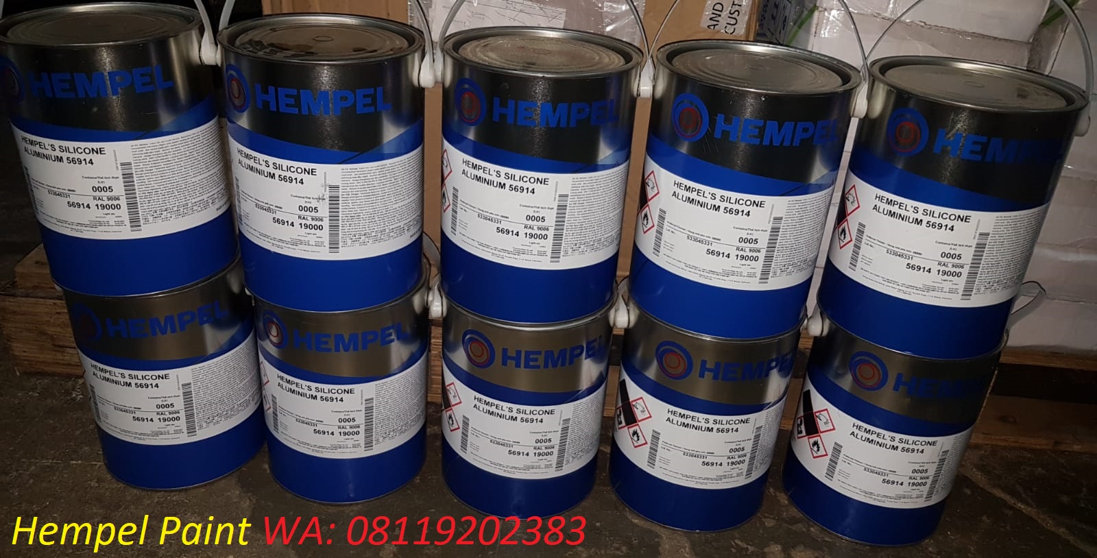 Jual Hempels Silicone Aluminum 56914 cat tahan panas Hempel heat resistant oleh PT. Findotek