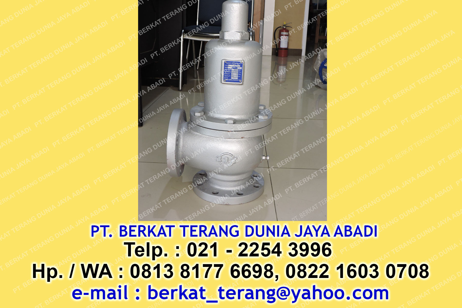 Jual Safety Relief Valve 2,5 flange JIS 10K with lever, cast iron merk ...