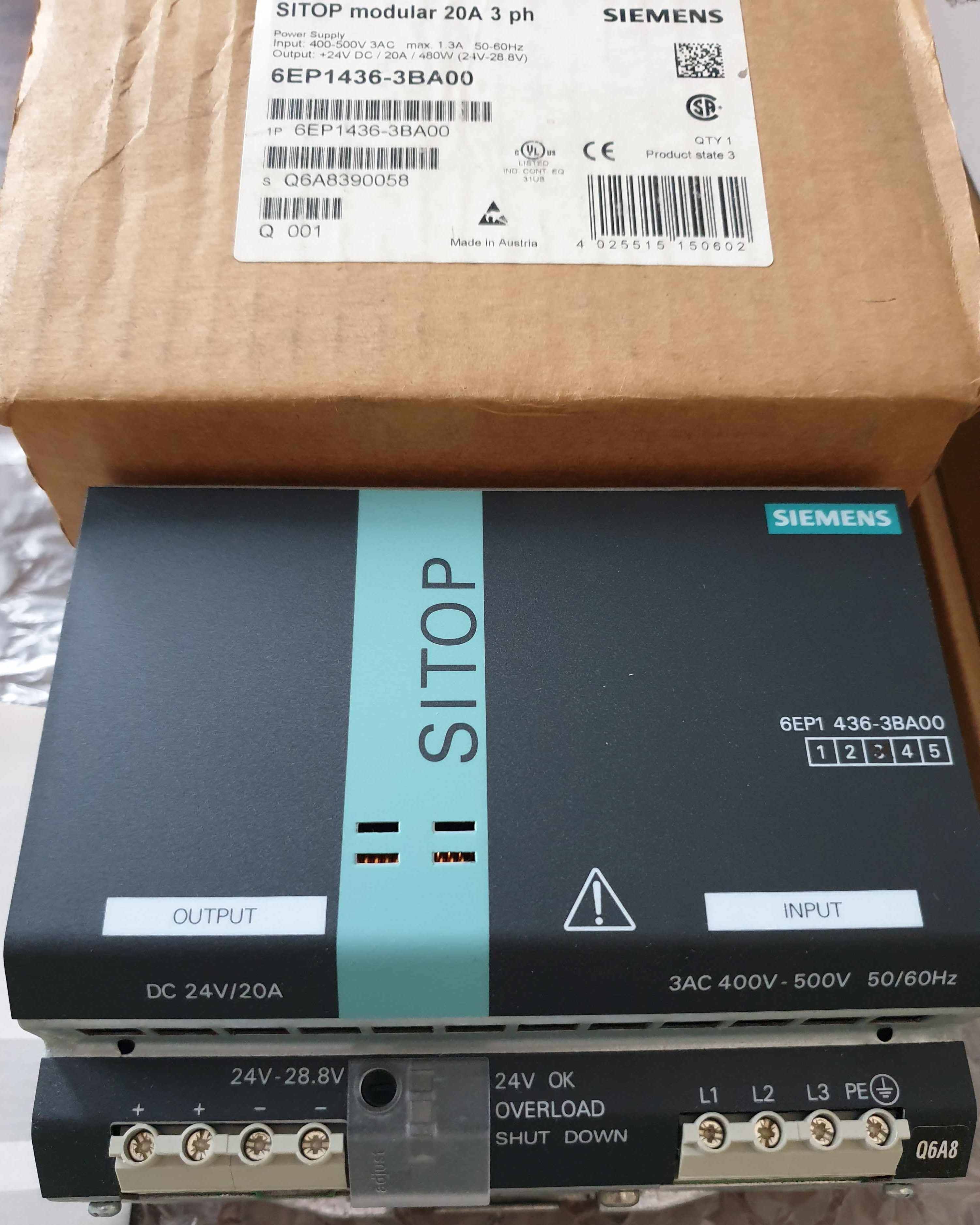 Jual Siemens SITOP Power Supply Unit 6EP1436-3BA00 oleh CV. TERAMITRA ...