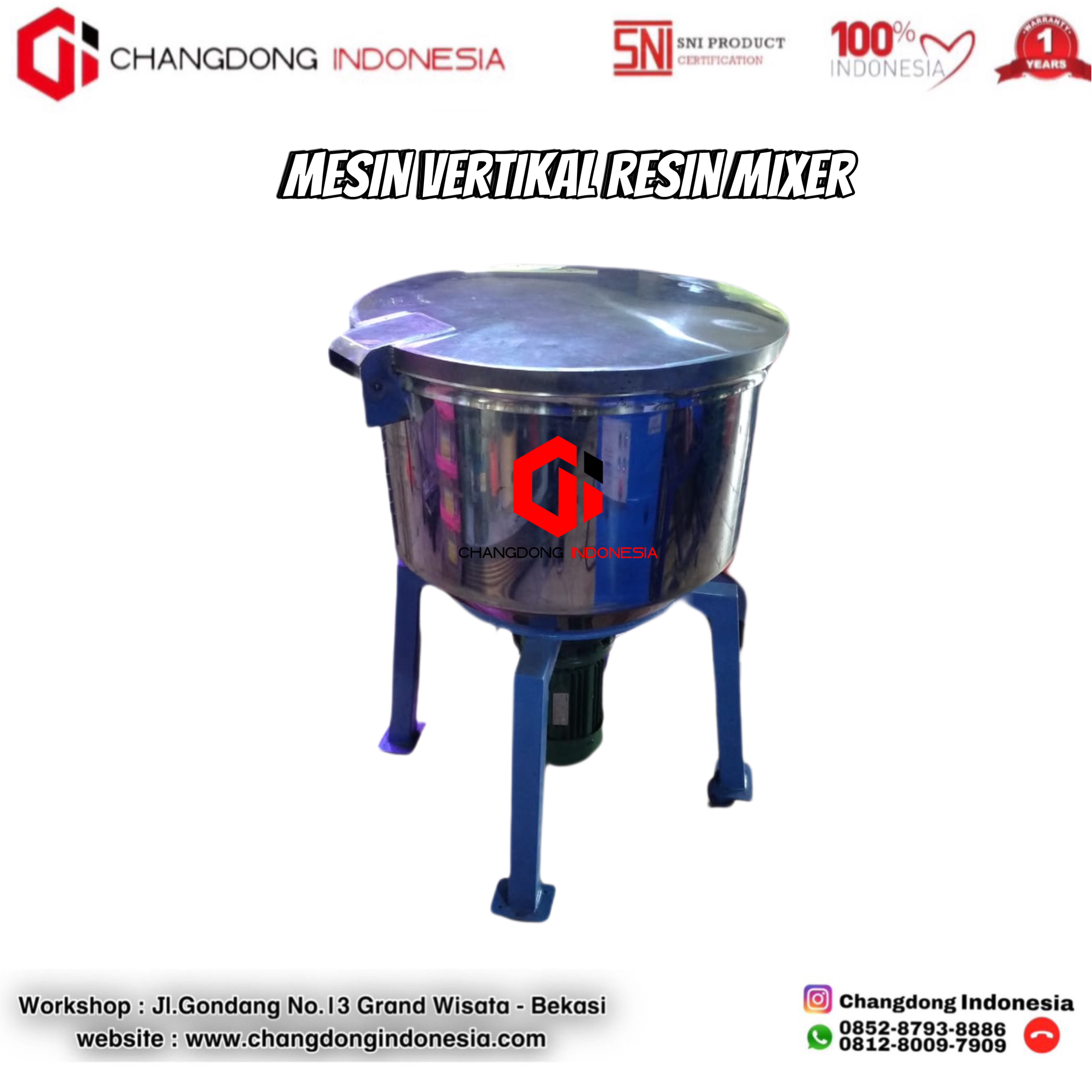Jual Mesin vertikal resin Mixer oleh PT. Changdong Indonesia Utama