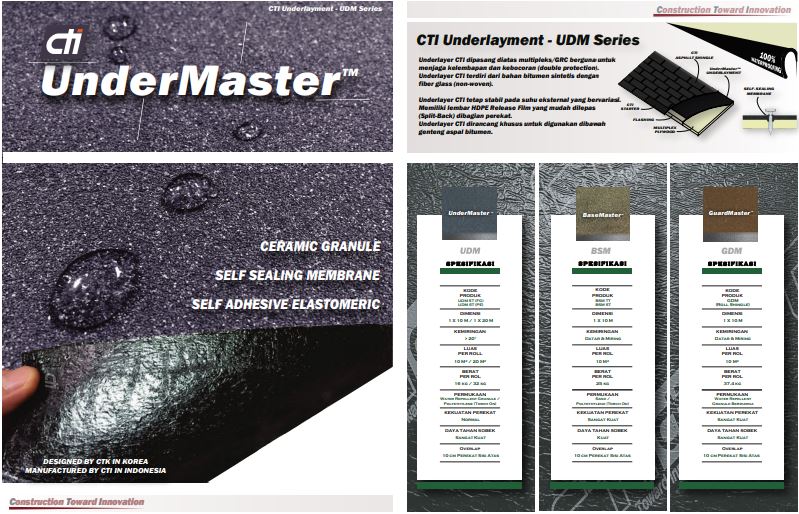 Jual Underlayer Atap Genteng Bitumen Self Adhesive Membrane oleh CV ...