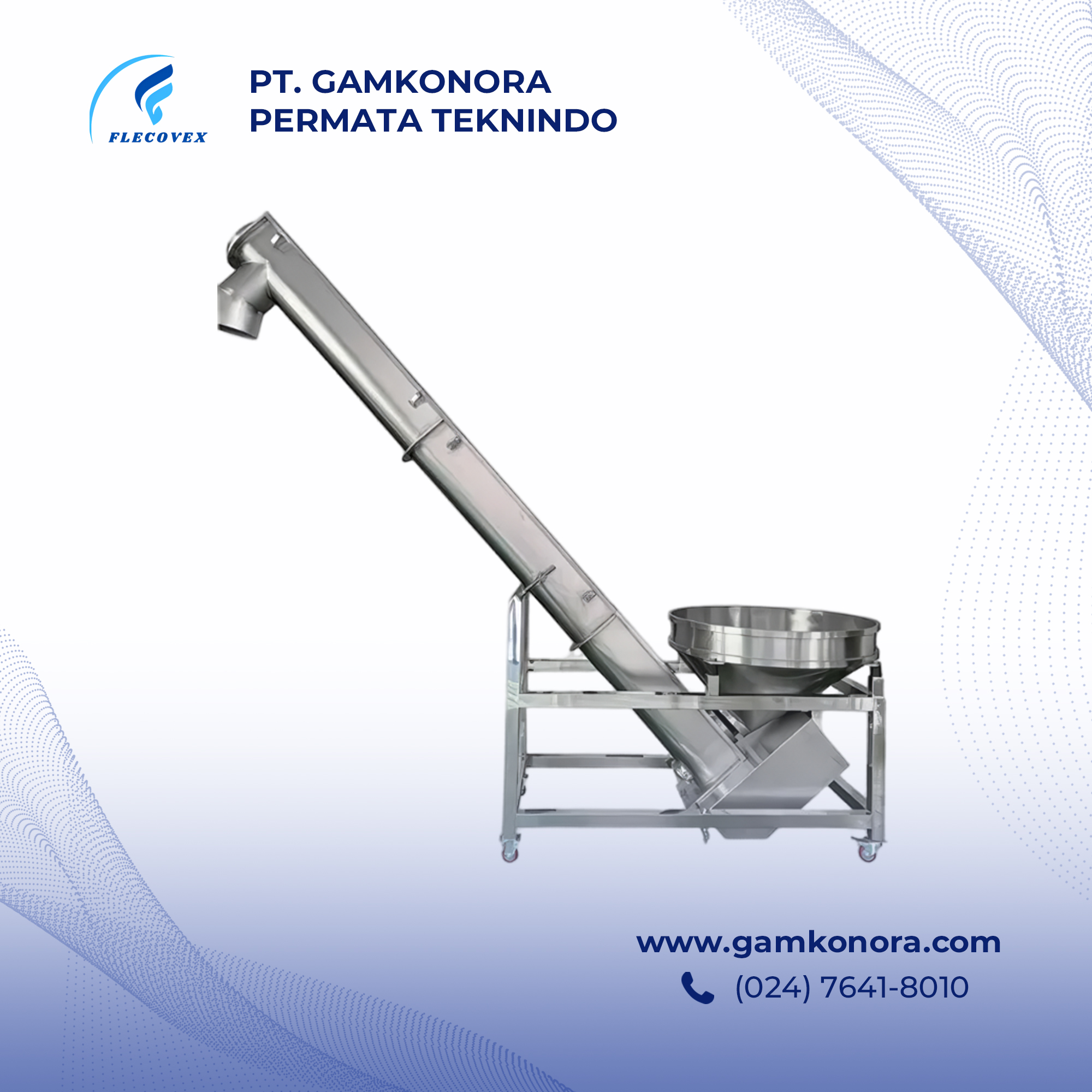 Jasa Fabrikasi Screw Conveyor Round Hopper Machine oleh PT. Gamkonora ...