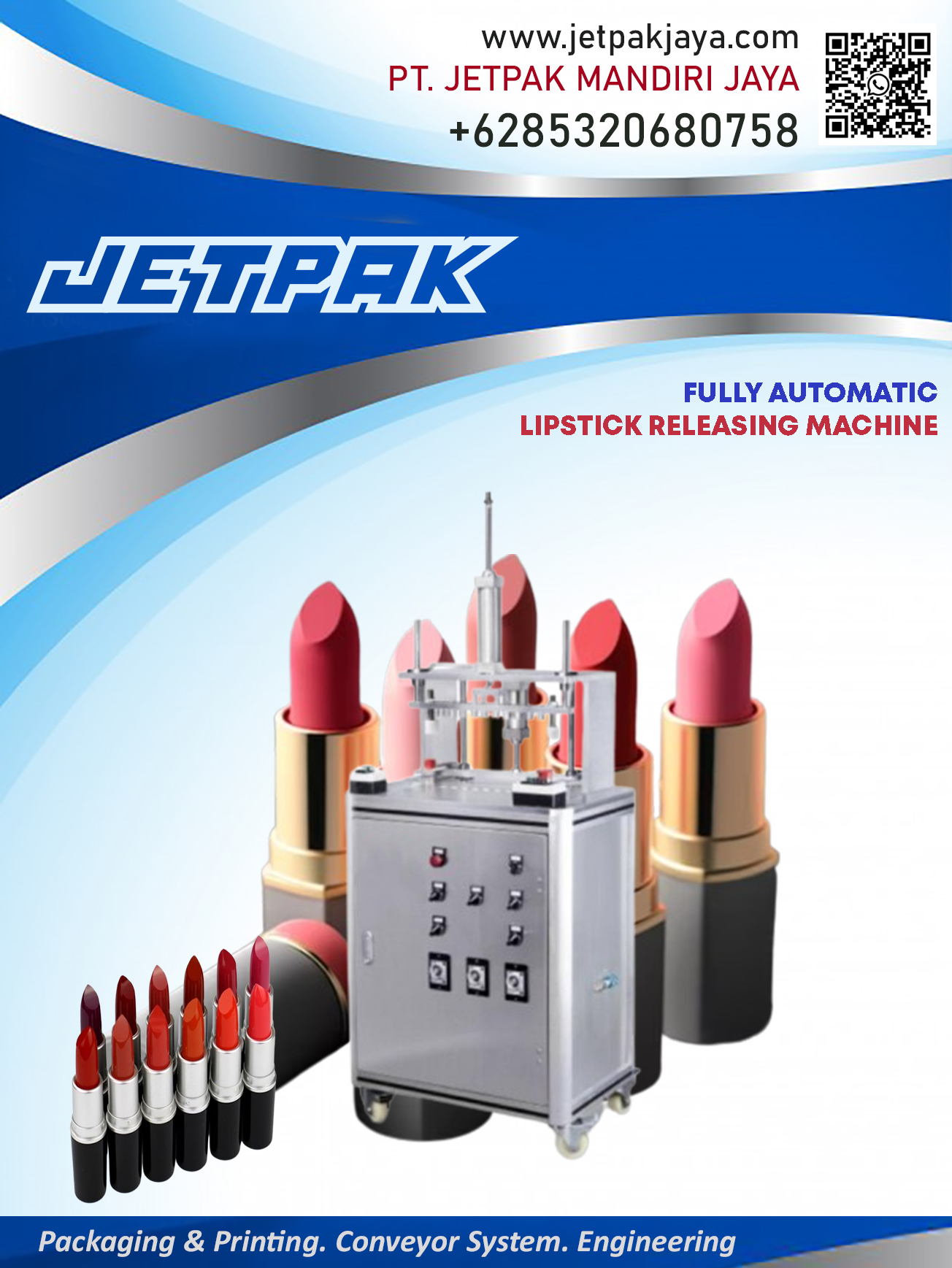 Jual FULLY AUTOMATIC LIPSTICK RELEASING MACHINE oleh PT. Jetpak Mandiri ...