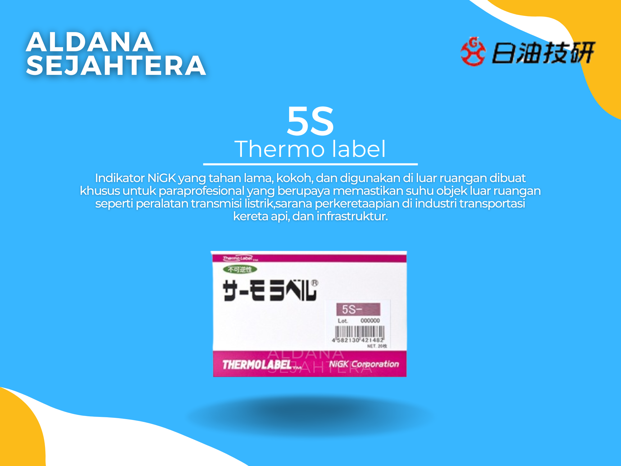 Jual THERMO LABEL 5S oleh CV. ALDANA SEJAHTERA