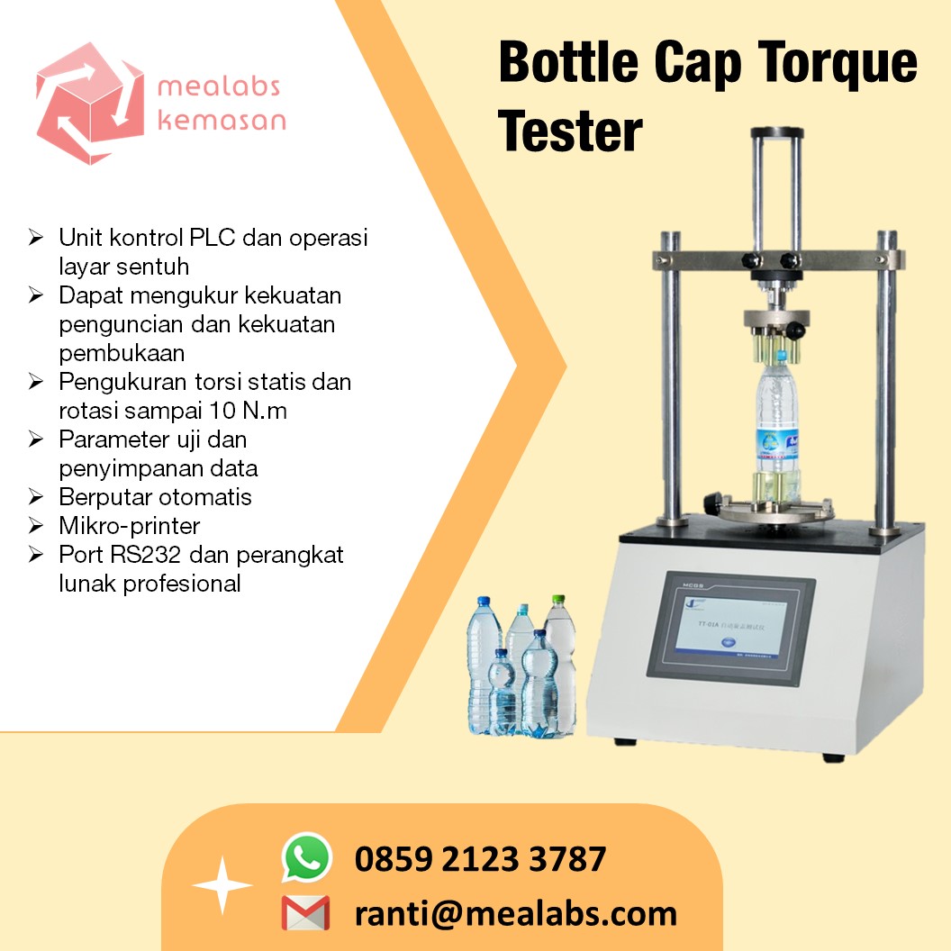 Jual Alat Uji Kemasan Botol Plastik (Cap Torque Tester) oleh PT ...
