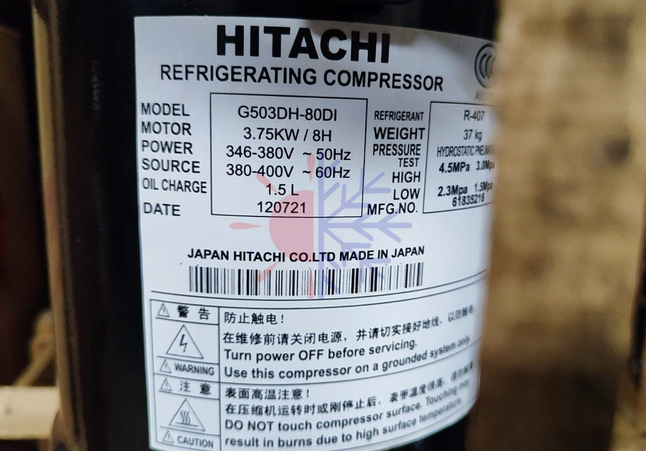 Jual COMPRESOR HITACHI G503DH-80DI MODEL TANDEM oleh Sejahtera Indocool