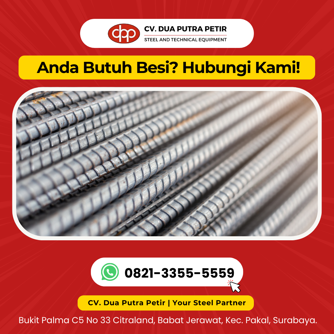 Jual Besi Beton Ulir 16mm x 12 Meter Gudang Surabaya oleh CV. Dua Putra ...