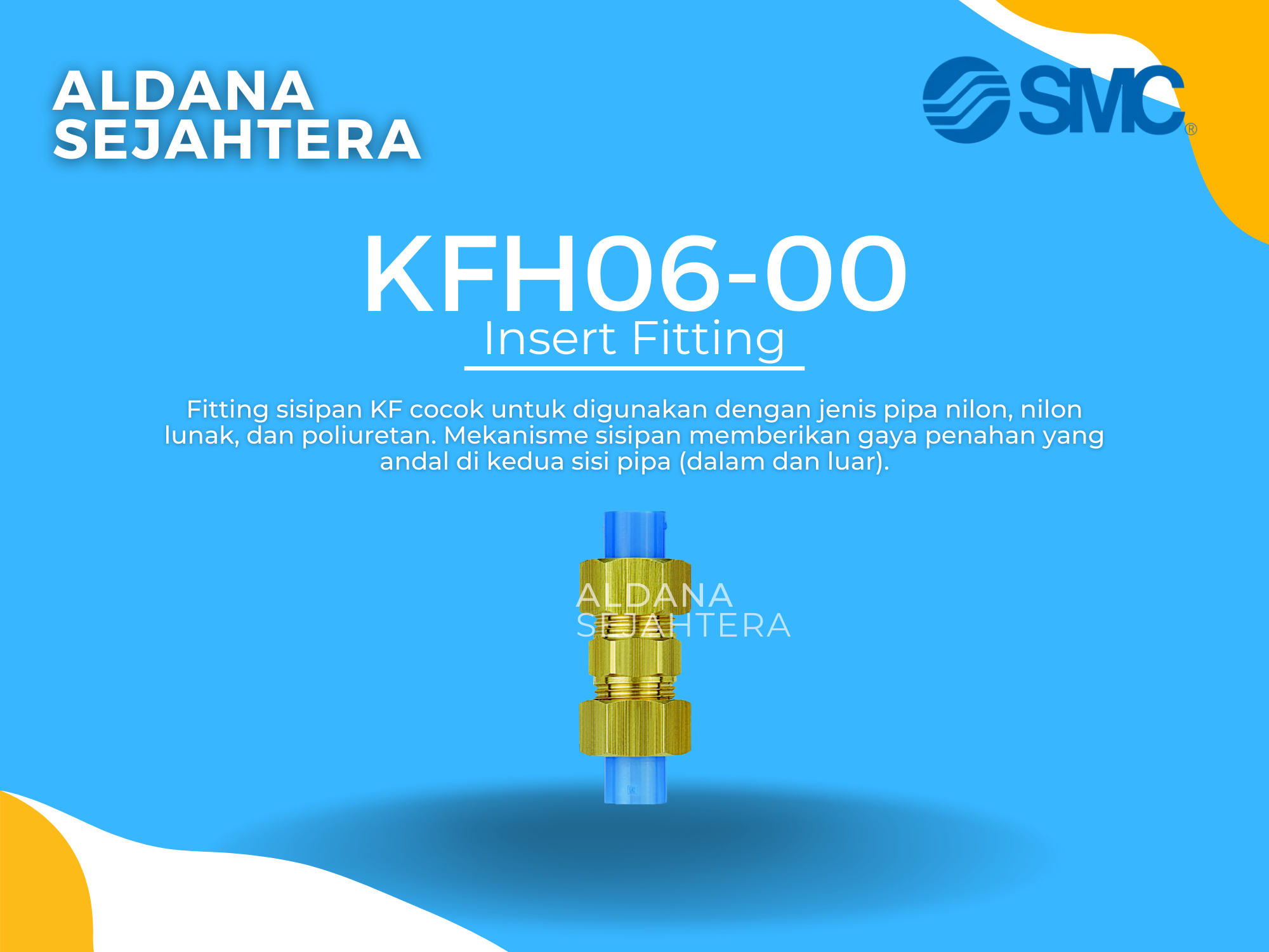 Jual SMC KFH06-00 INSERT FITTING oleh CV. ALDANA SEJAHTERA