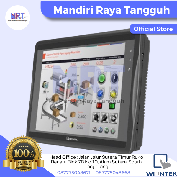 Distributor Weintek Touch Screen MT8121XE3 Original Murah Tangerang ...