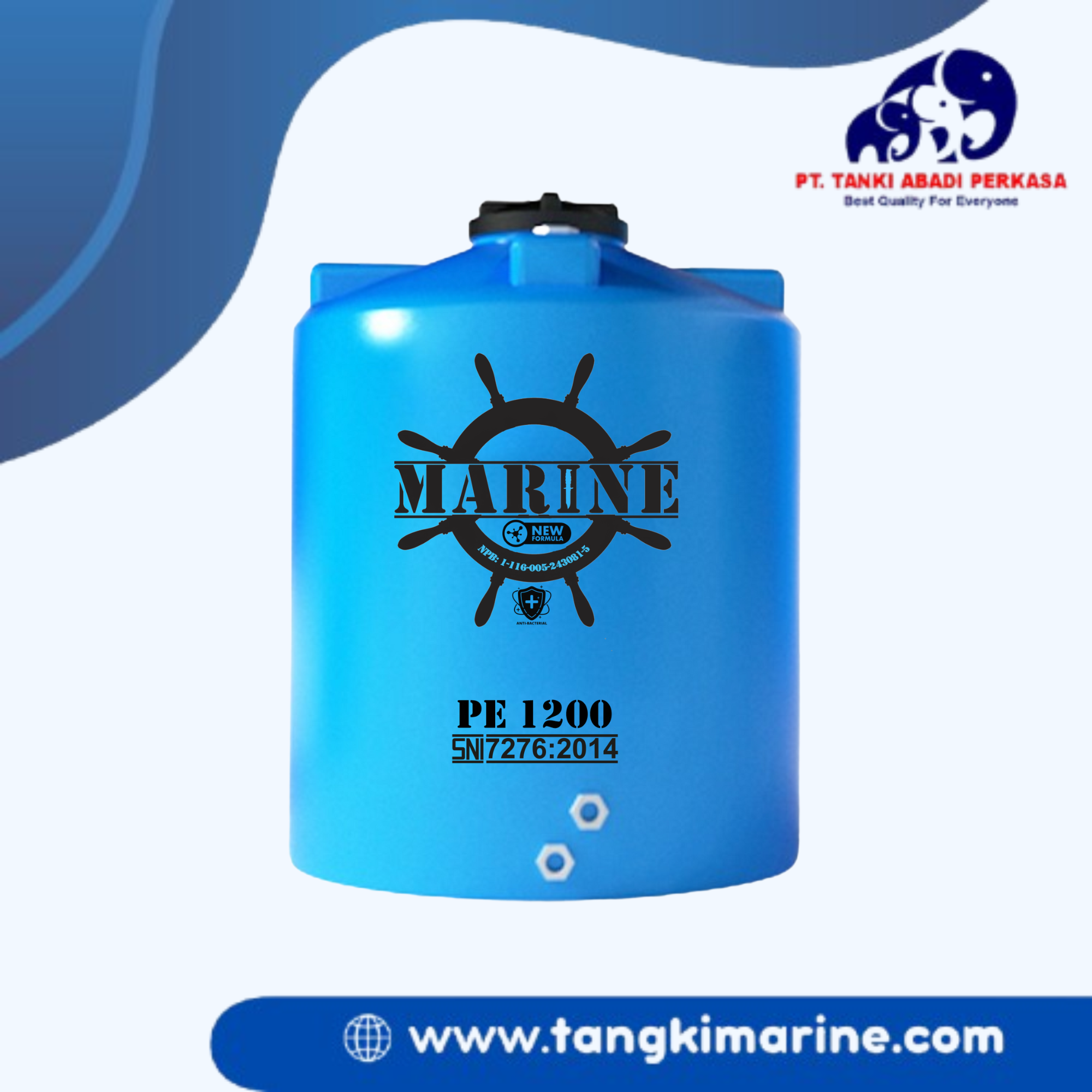 Jual Tangki Air Marine PE 1200 oleh PT. Tanki Abadi Perkasa