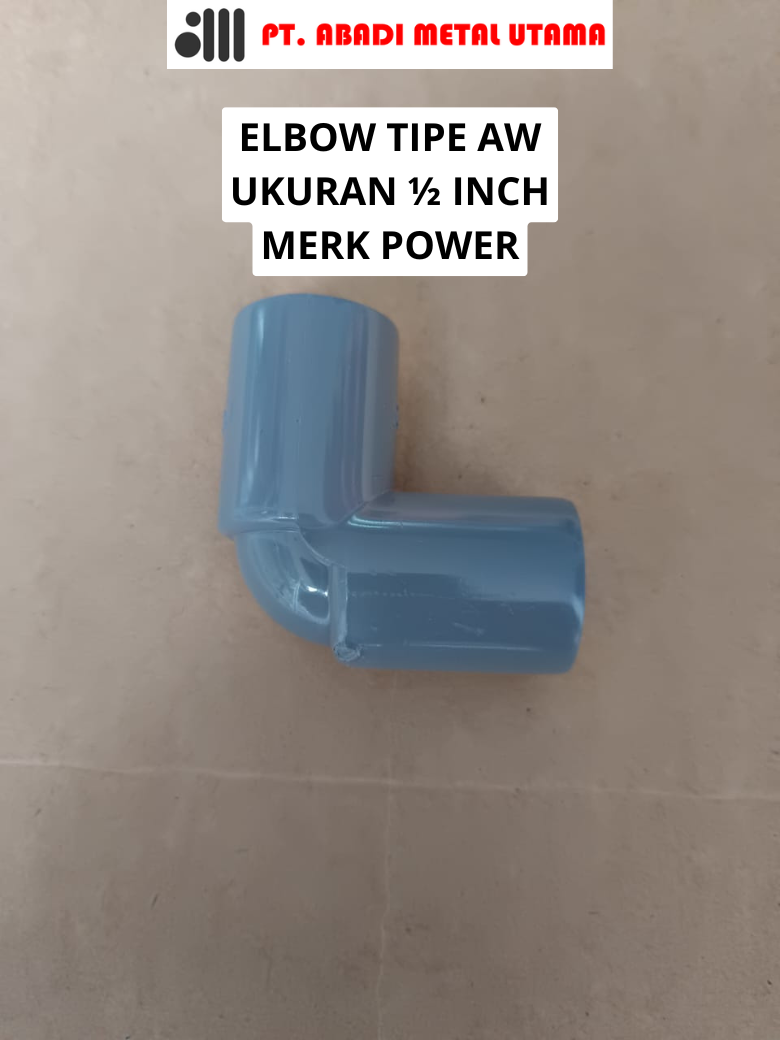 Jual ELBOW PVC 90° TS 1/2 INCH MERK POWER / KNEE PVC 1/2 Aw 90 derajat ...