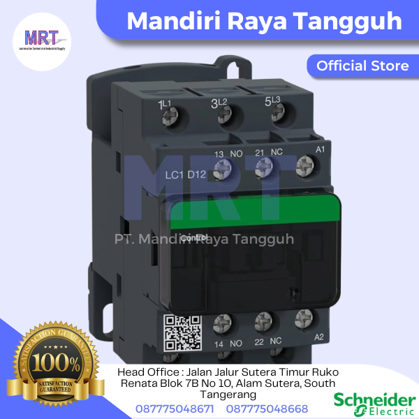 Supplier Contactor LC1D12M7 Schneider Jakarta oleh PT. Mandiri Raya Tangguh